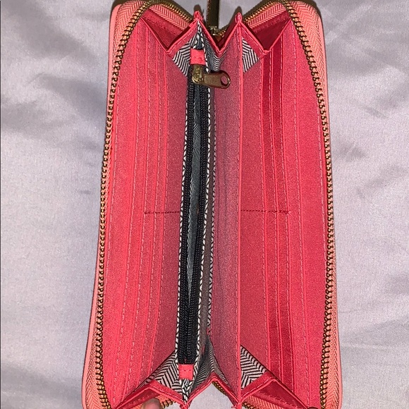 Bags | Coral Multi Pocket Wallet | Poshmark